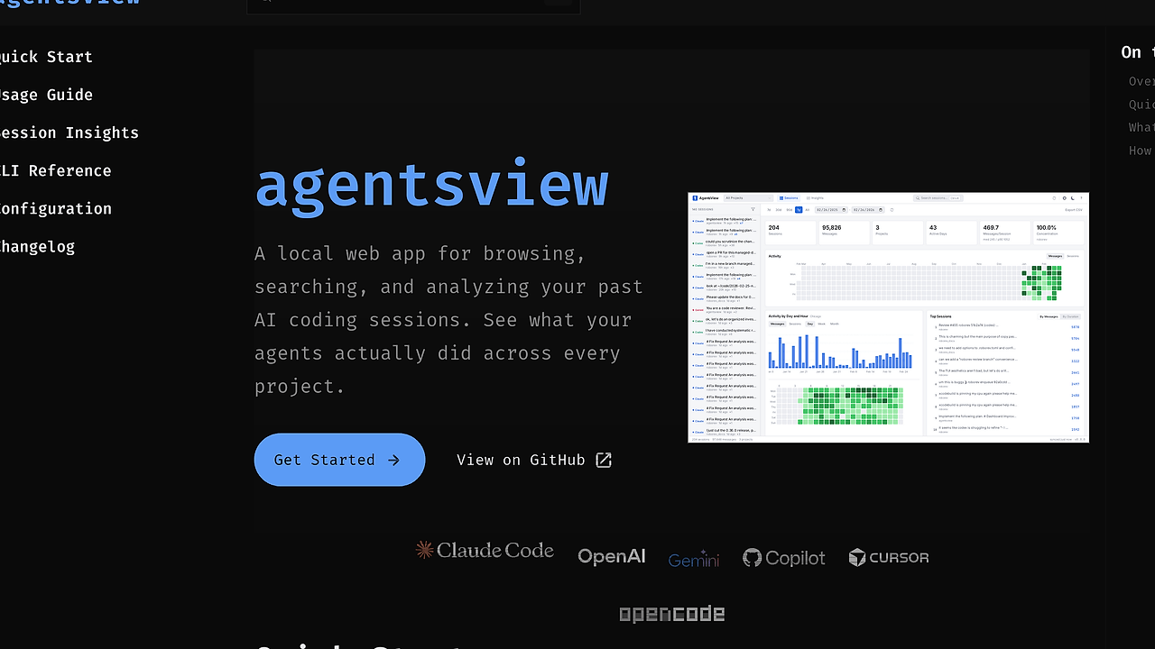AgentsView: Best AI Coding Observability Tools for developers using AI ...